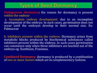 Seed Dormancy | PPTX