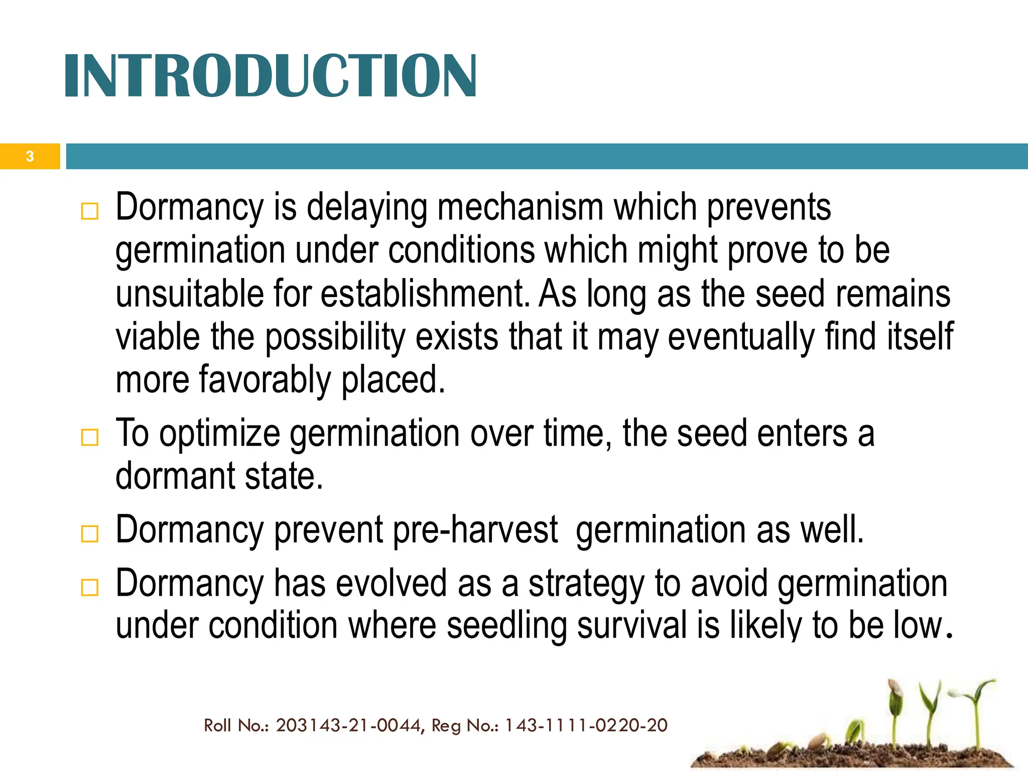 seed dormancy pdf for botany students, Life science students,college students | PDF