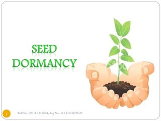 seed dormancy pdf for botany students, Life science students,college ...