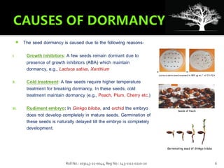 seed dormancy pdf for botany students, Life science students,college ...