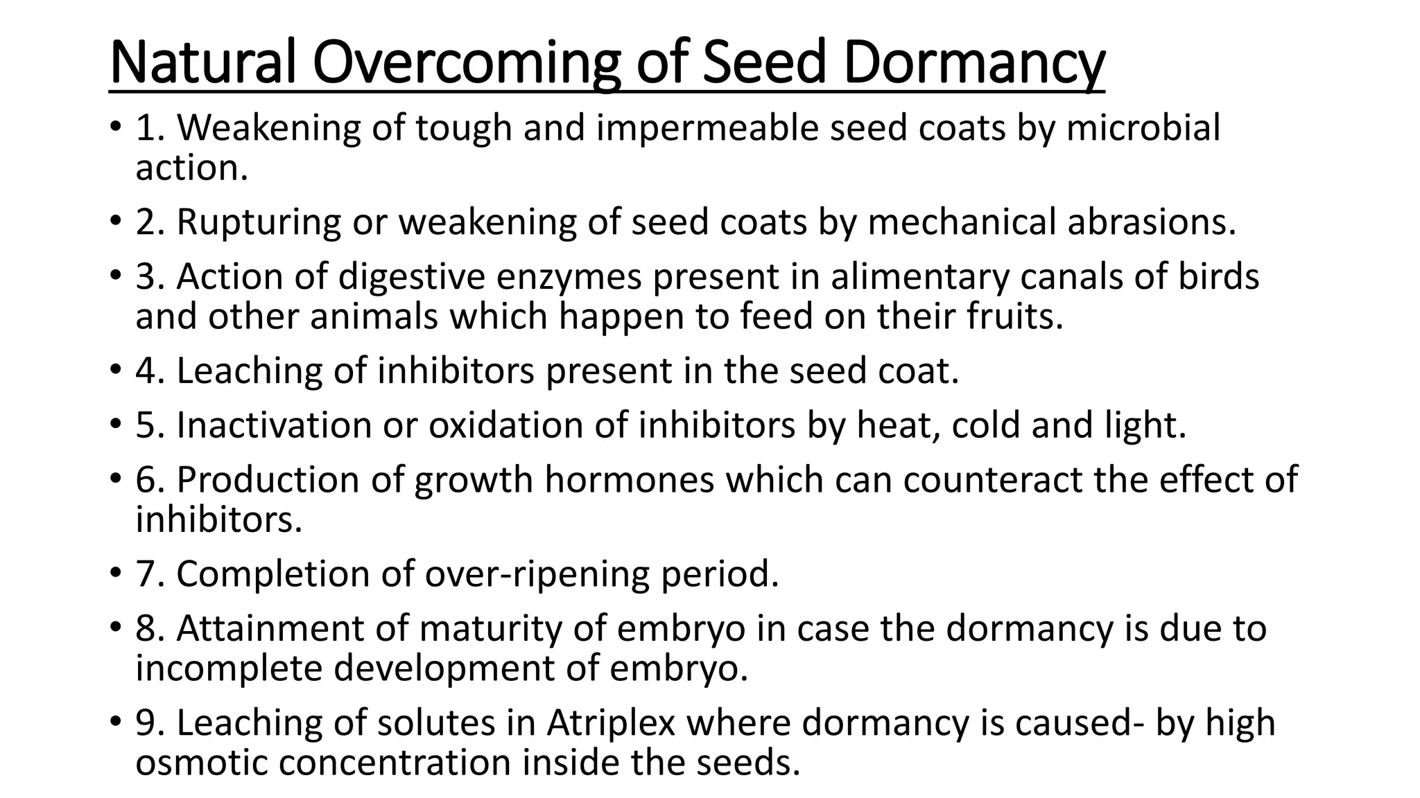 Seed dormancy presentation | PPTX