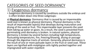 Seed dormancy presentation | PPTX