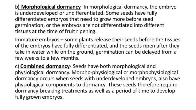 Seed dormancy presentation