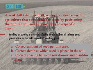Seed drill caliberation | PDF