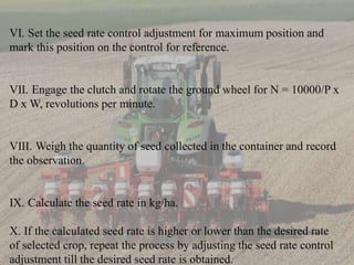 Seed drill caliberation | PDF
