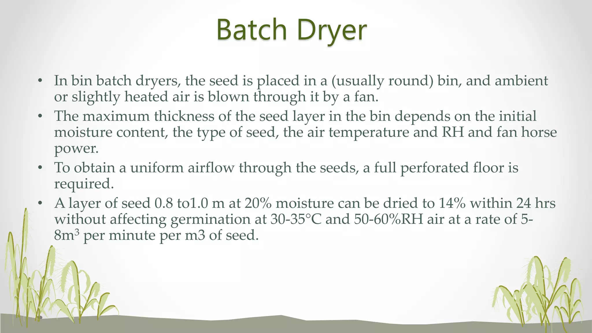 Seed drying and it's methods | PPTX
