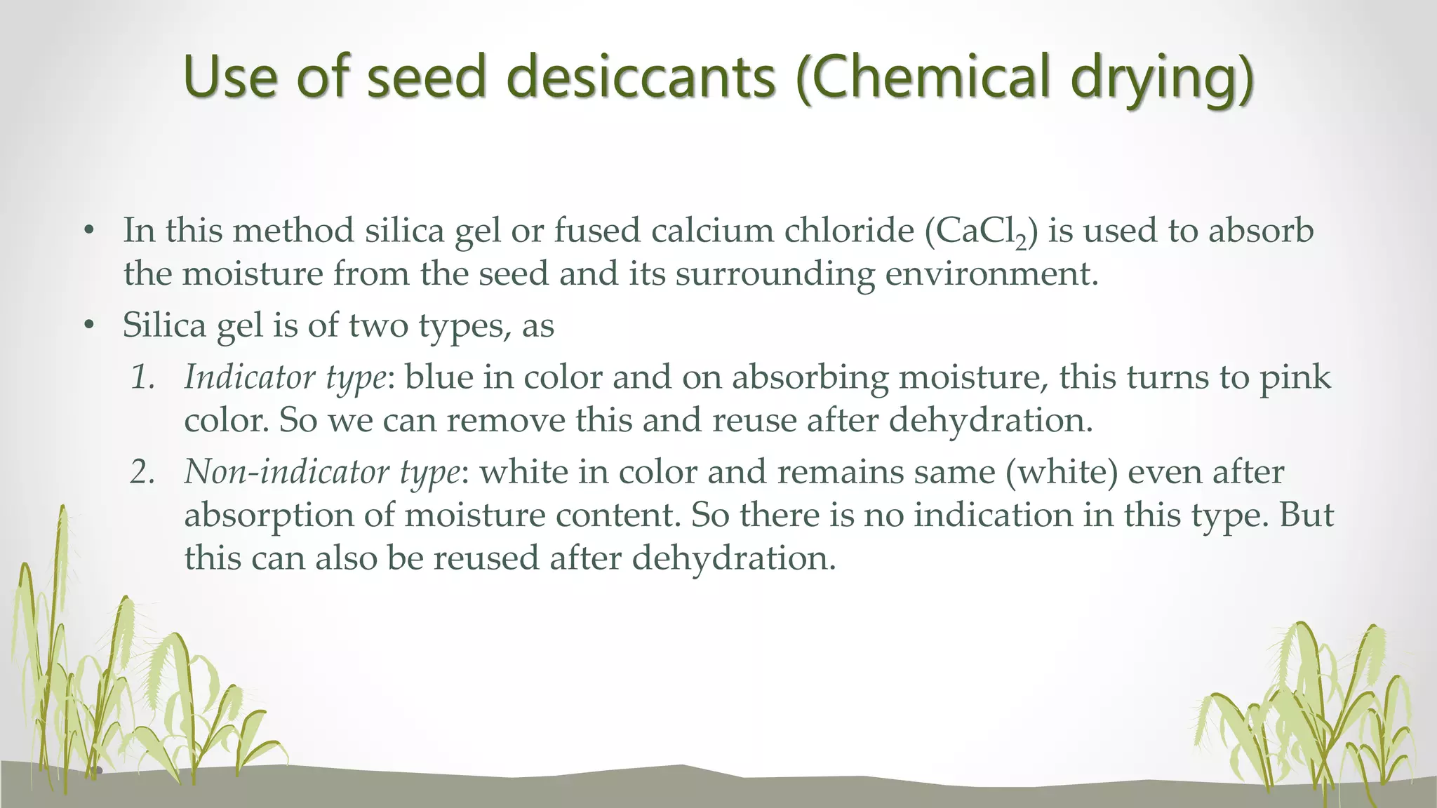 Seed drying and it's methods | PPTX