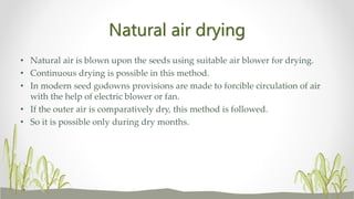 Seed drying and it's methods | PPTX