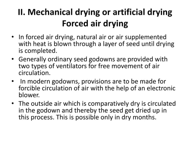 METHODS OF SEED DRYING | PPTX