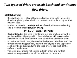 METHODS OF SEED DRYING | PPTX