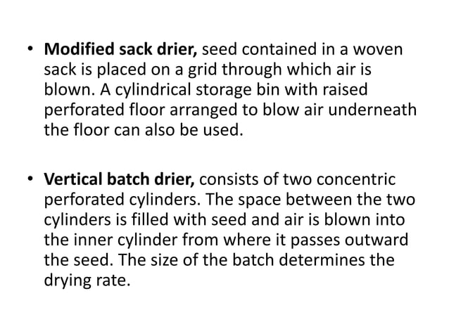 METHODS OF SEED DRYING | PPTX