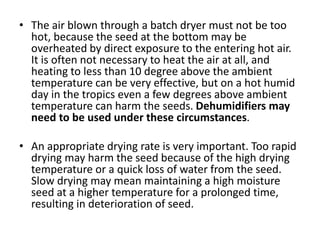 METHODS OF SEED DRYING | PPTX