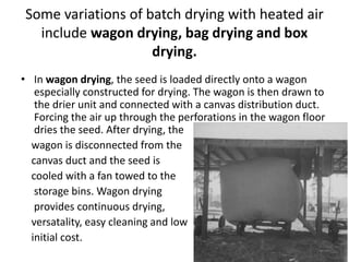 METHODS OF SEED DRYING | PPTX