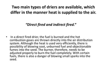 METHODS OF SEED DRYING | PPTX