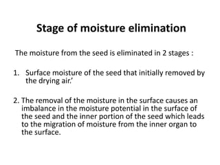 METHODS OF SEED DRYING | PPTX