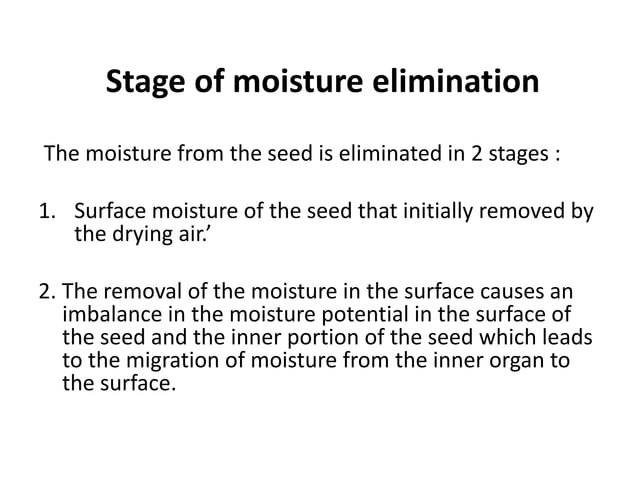 METHODS OF SEED DRYING | PPTX