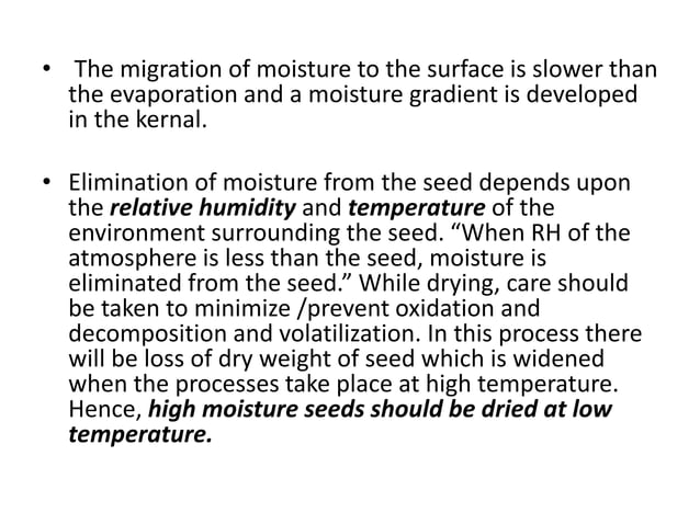 METHODS OF SEED DRYING | PPTX