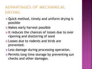 Seed drying presentation | PPTX