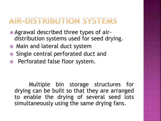 Seed drying presentation | PPTX