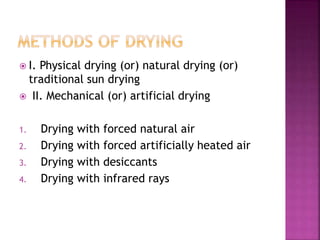 Seed drying presentation | PPTX