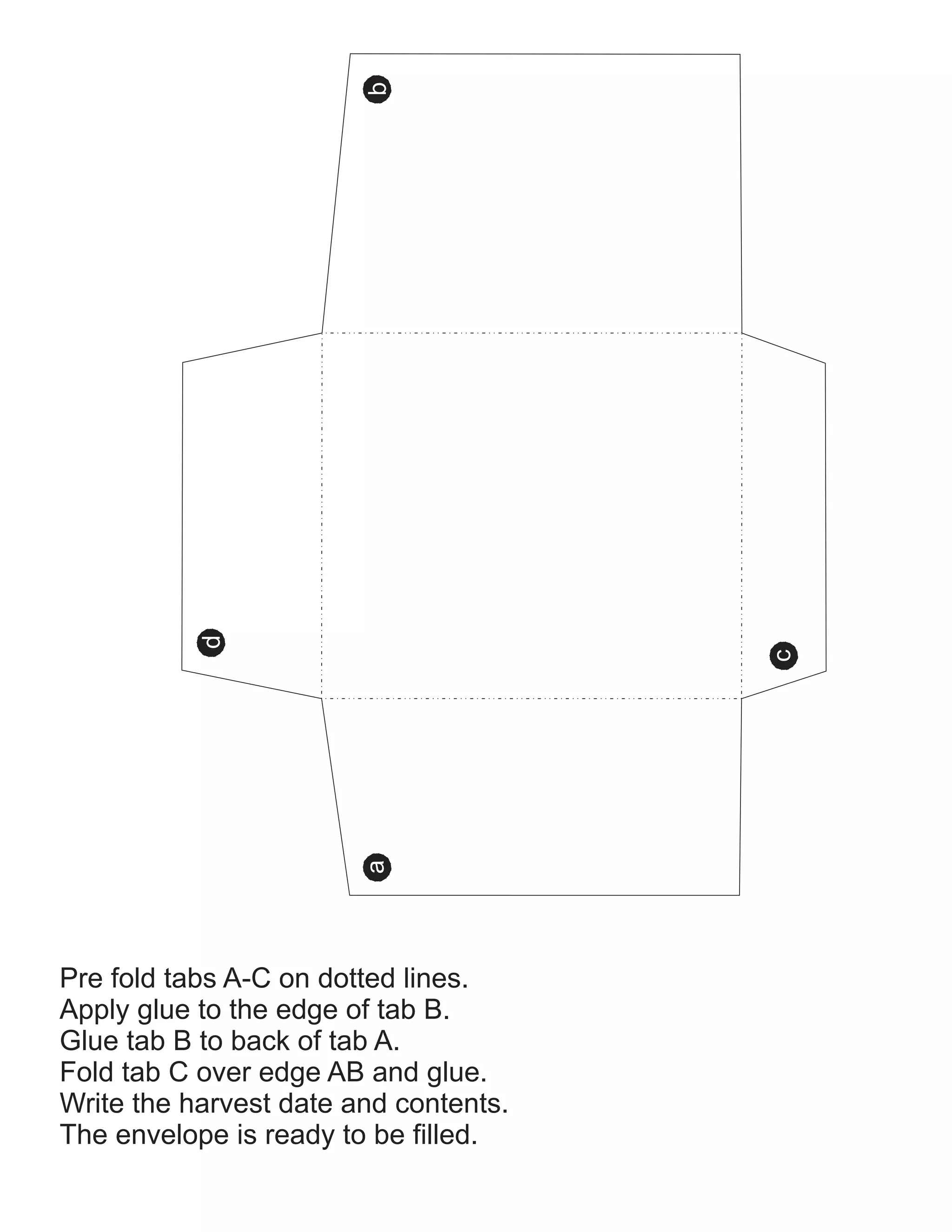 Seed Envelope Folding Instructions | PDF