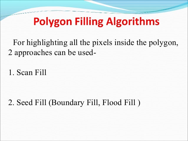 Seed Filling Algorithm 