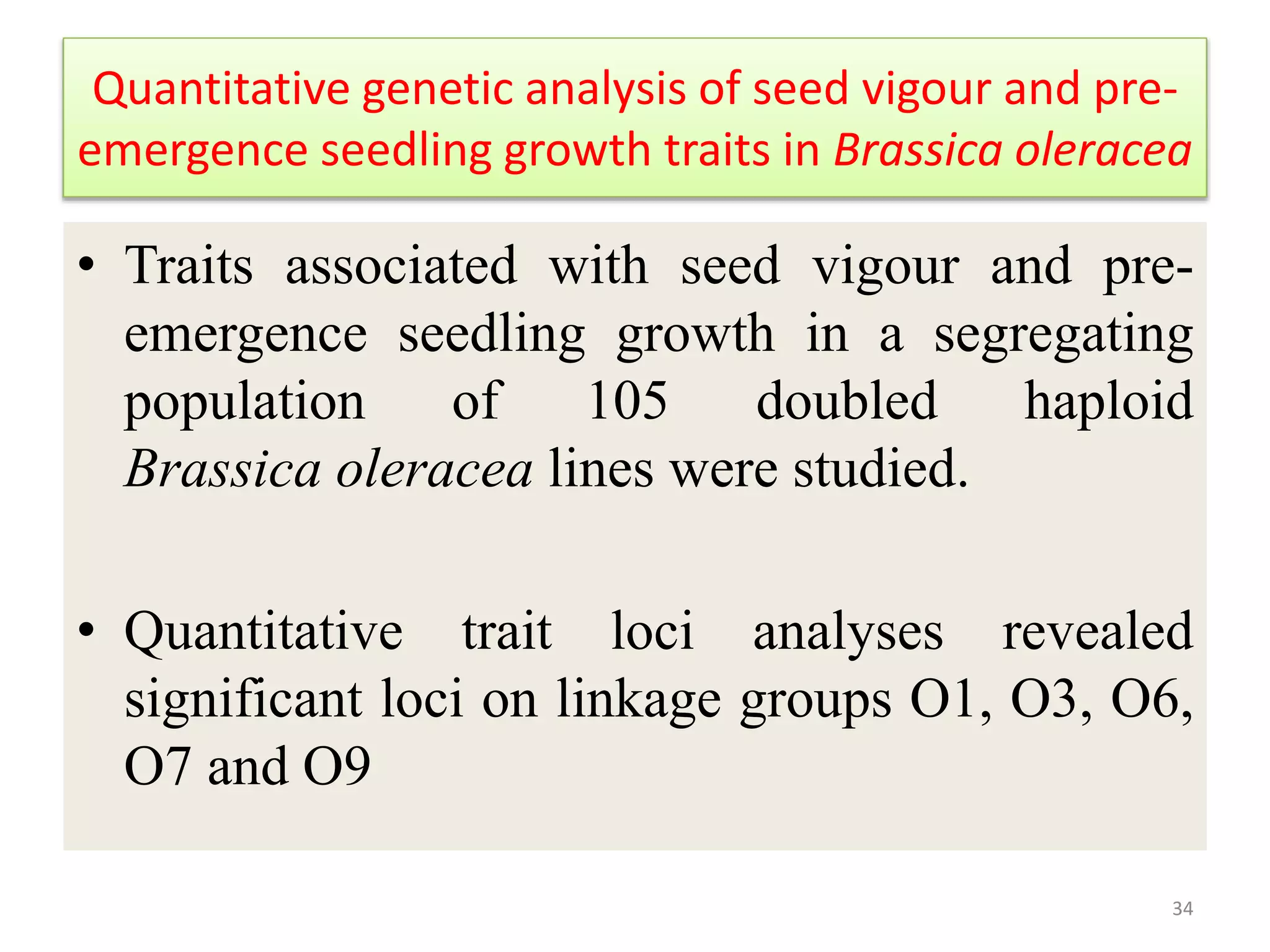 Seed genomics | PPT
