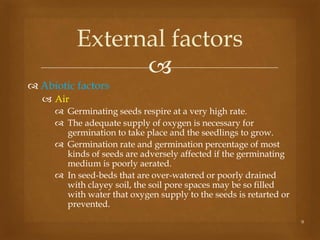 Seed germination problems | PPTX