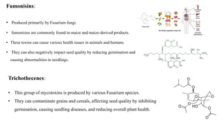 metabolites affecting seed quality and human, plant and animal health ...