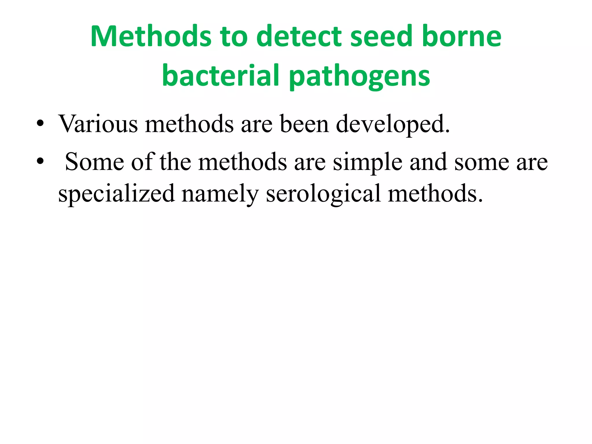 Seed health testing | PPTX