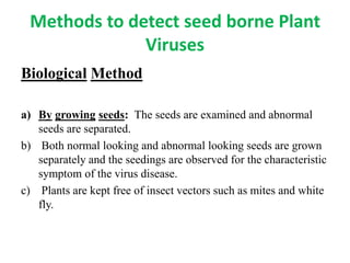 Seed health testing | PPTX