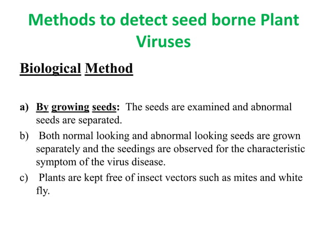 Seed health testing | PPTX | Gardening | Home & Garden