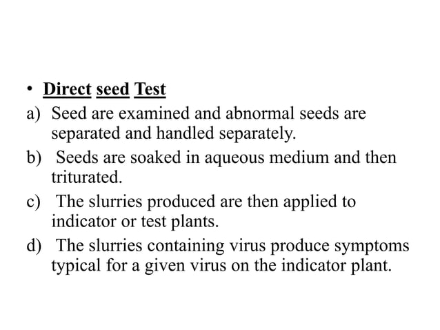 Seed health testing | PPTX | Gardening | Home & Garden