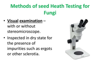 Seed health testing | PPTX