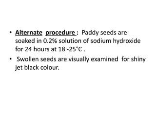 Seed health testing | PPTX
