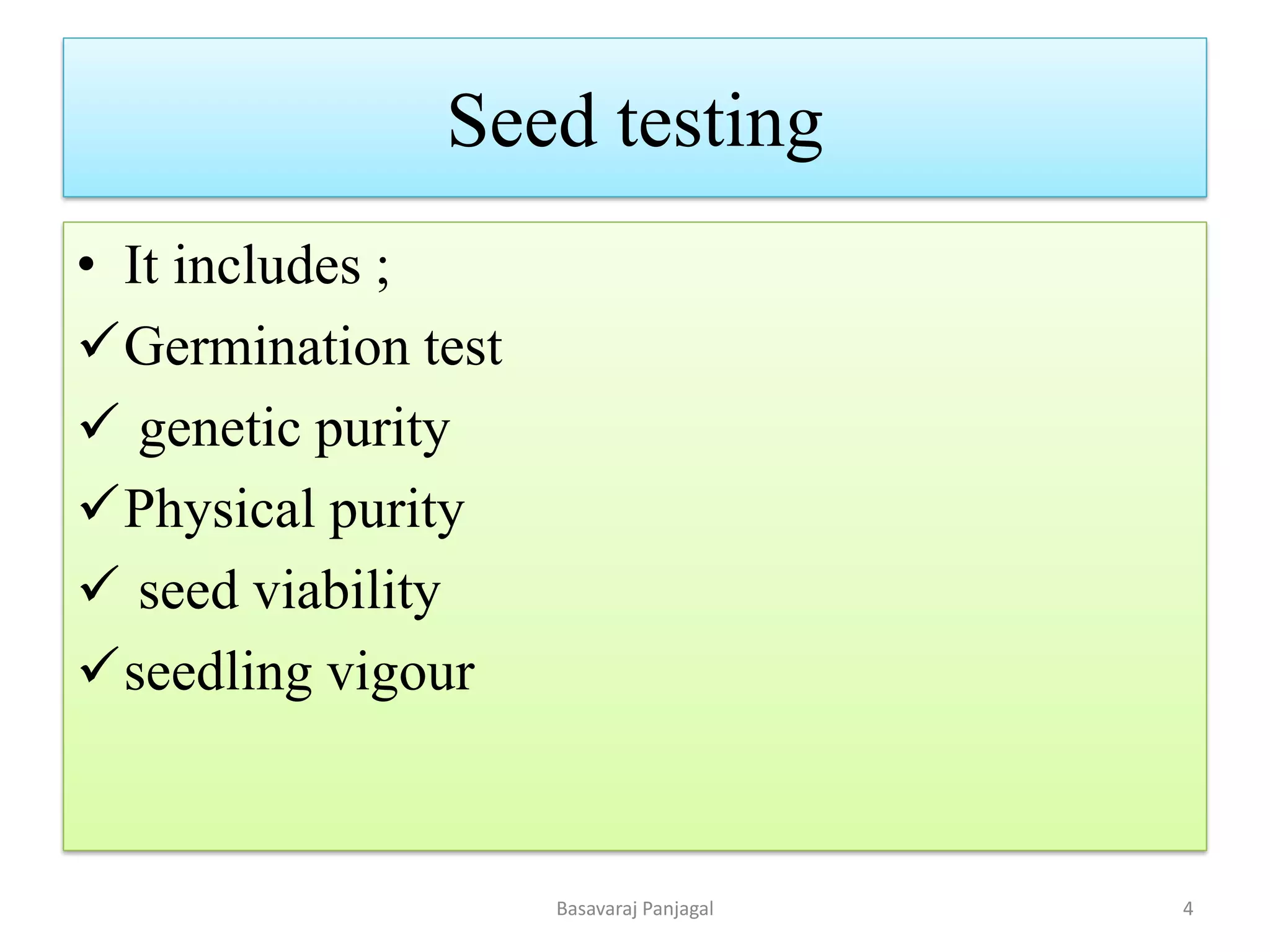 Seed health testing | PDF