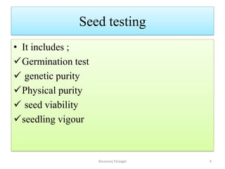 Seed health testing | PDF