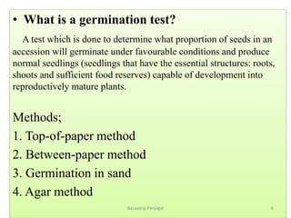 Seed health testing | PDF