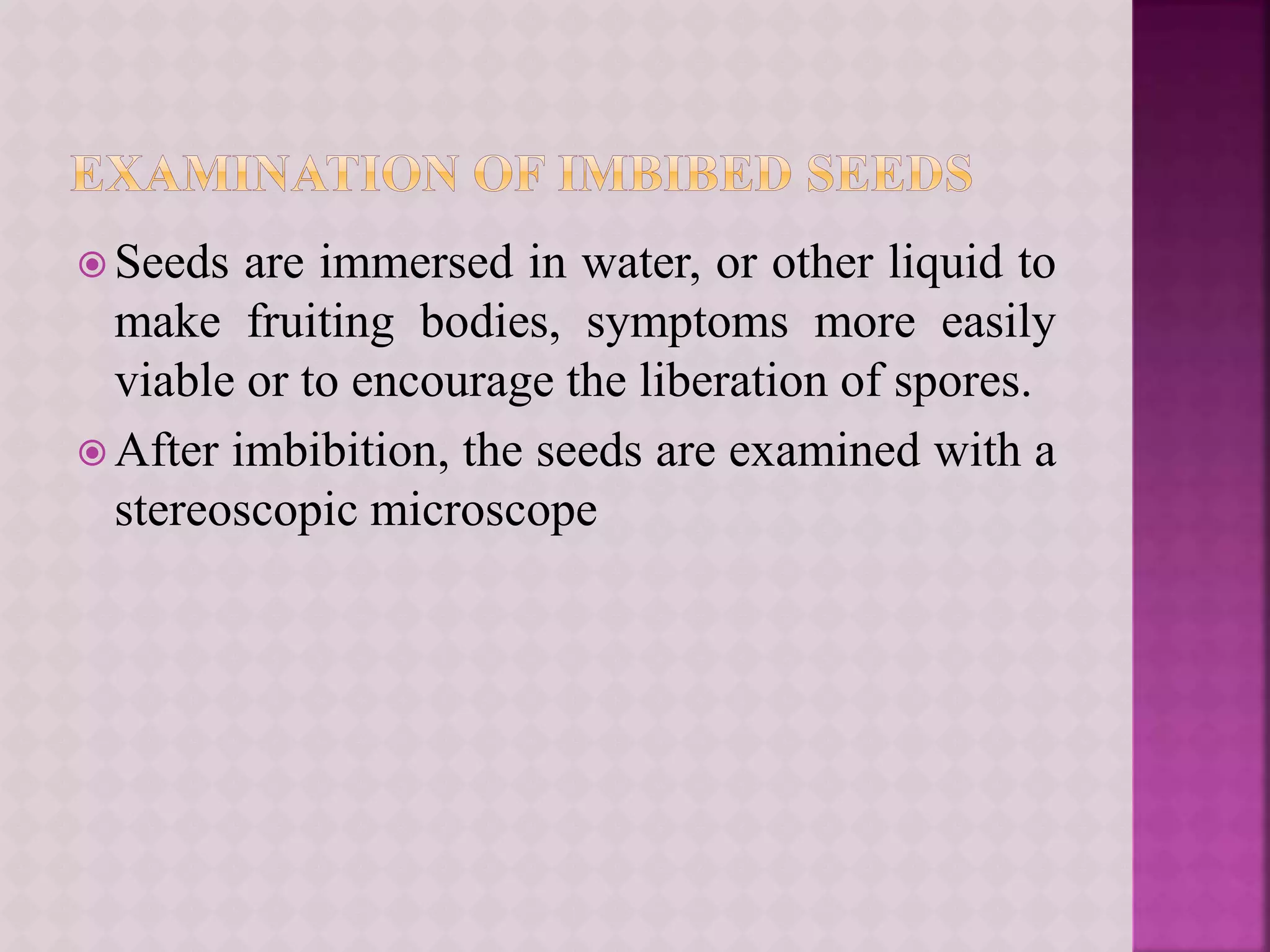 Seed health testing | PPTX