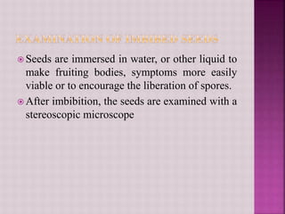 Seed health testing | PPTX