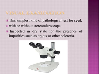 Seed health testing | PPTX