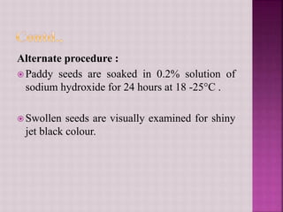 Seed health testing | PPTX