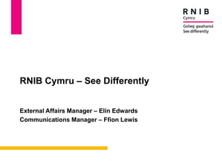 See differently | Tailor-made comms | Wales networking group | 21 May 2019 | PPT