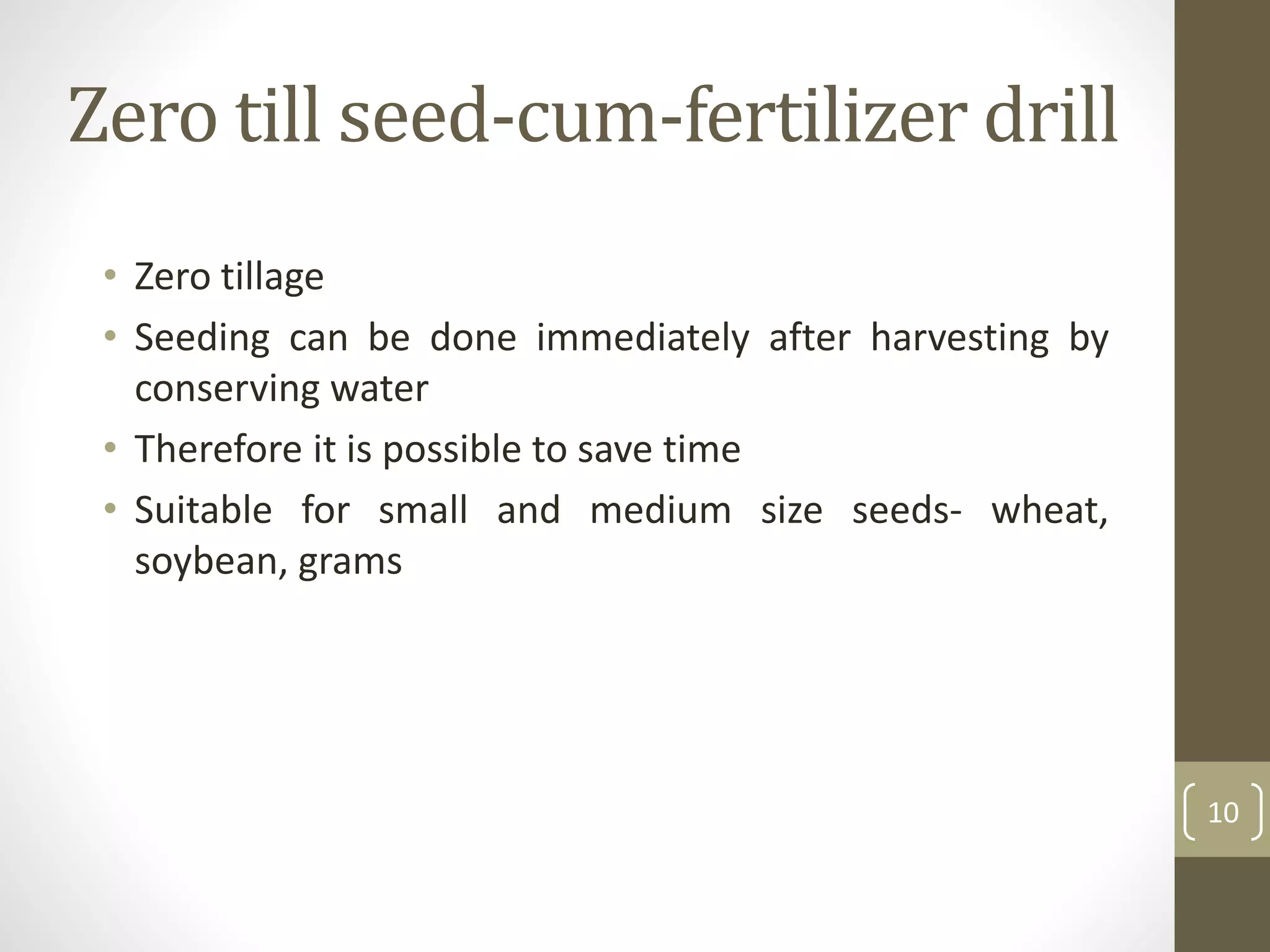 Seeding and planting implements | PPTX