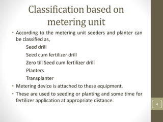 Seeding and planting implements | PPTX