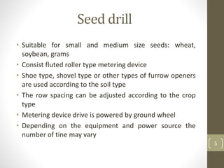 Seeding and planting implements | PPTX