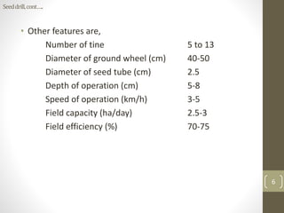 Seeding and planting implements | PPTX