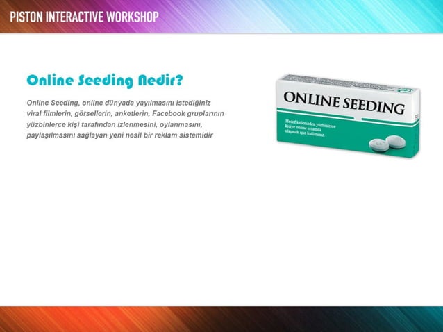 Seeding nedir | PPT | Social Networking | Internet