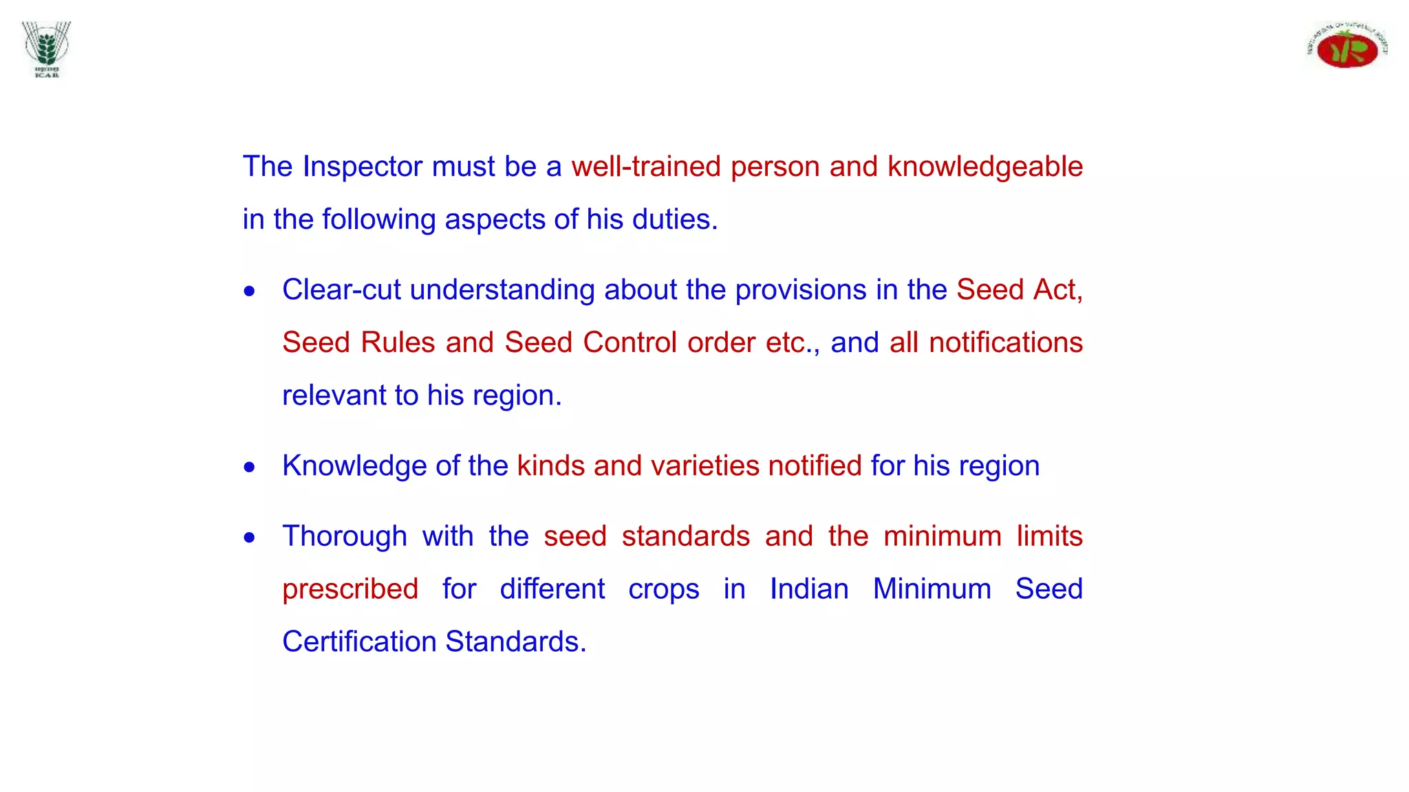 Seed inspector | PPTX