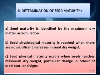 Seed maturation in mustard | PPT